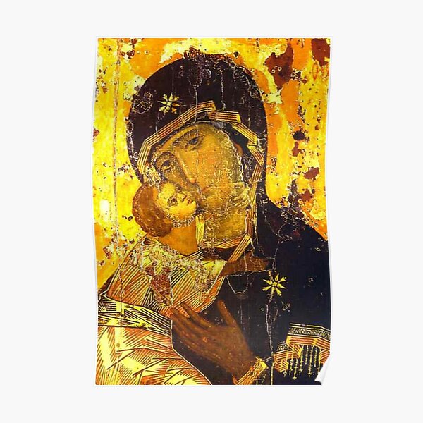 "Theotokos of Vladimir, Orthodox Iconography, " Poster for Sale by ...