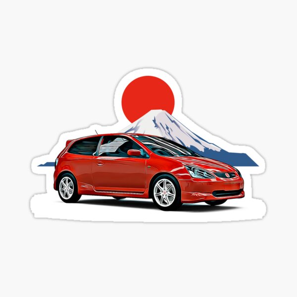 "EP3 Civic Fuji JDM Japan Print" Sticker for Sale by Auto-Prints ...