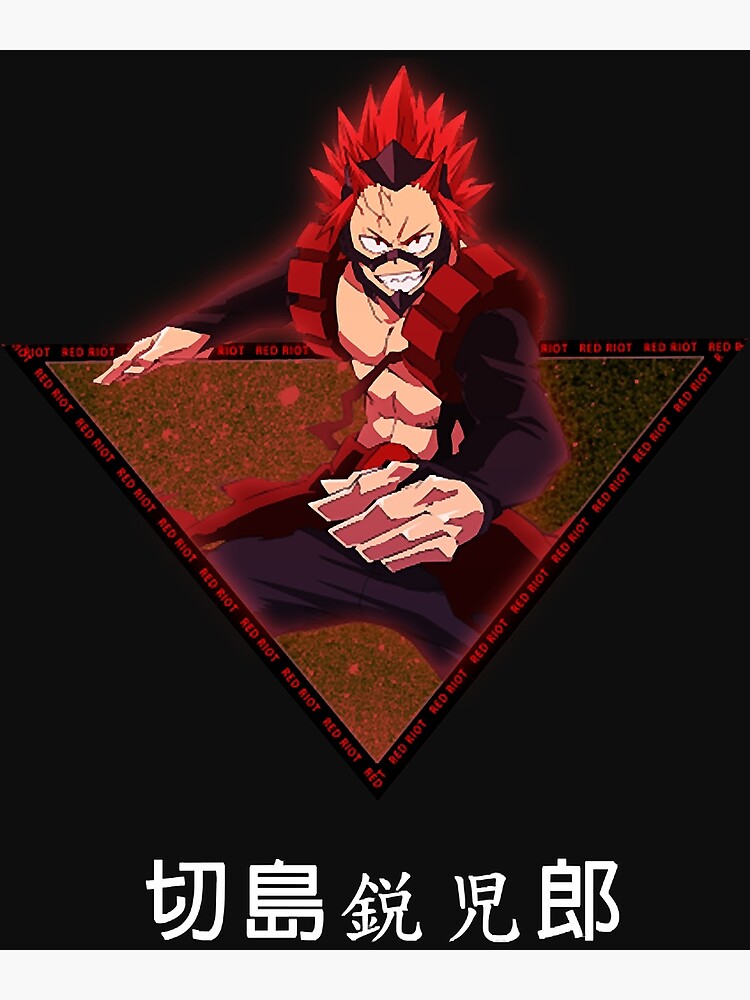 "Eijiro Kirishima Red Riot My Hero Academia " Poster by LinnanAlii ...