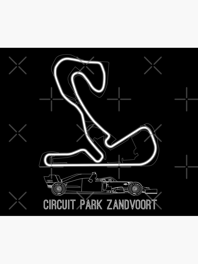 "Zandvoort Circuit GP Map" Poster for Sale by marieltoigo | Redbubble
