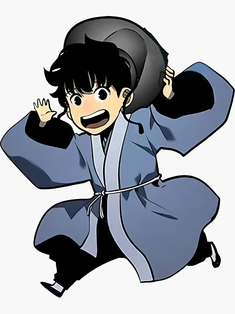 "Chibi Sung Jin-Woo Solo Leveling New Years 2021" Sticker for Sale by ...