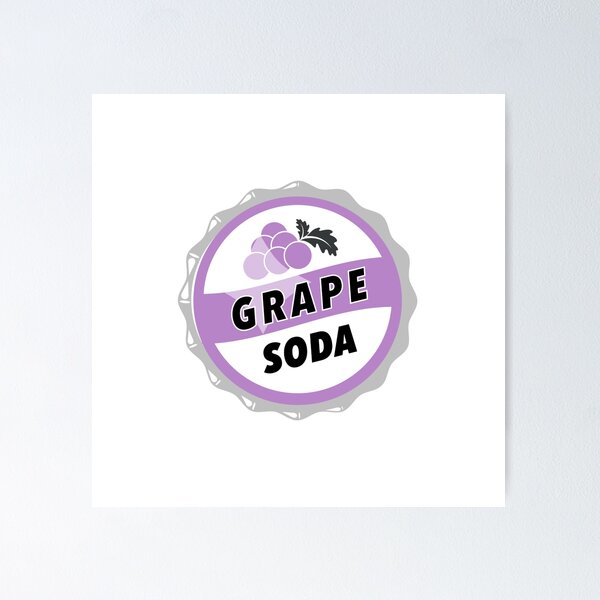 "Grape Soda : UP Bottle Cap" Poster for Sale by KylieBeth | Redbubble