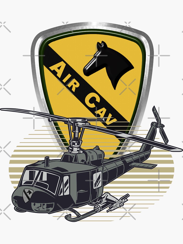 "1st Cavalry Division “Air Cav” " Sticker for Sale by SoldierAlways | Redbubble