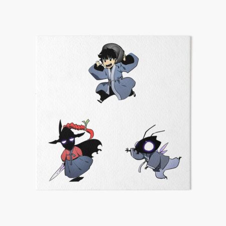 "Chibi Sung Jin-Woo Igris Beru Solo Leveling Neujahr 2021" Galeriedruck ...