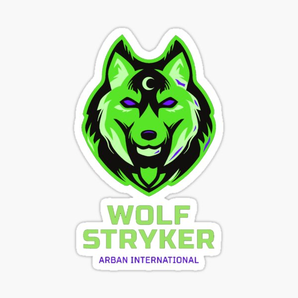 "WOLF STRYKER Premium Design" Sticker for Sale by ARBAN24 | Redbubble