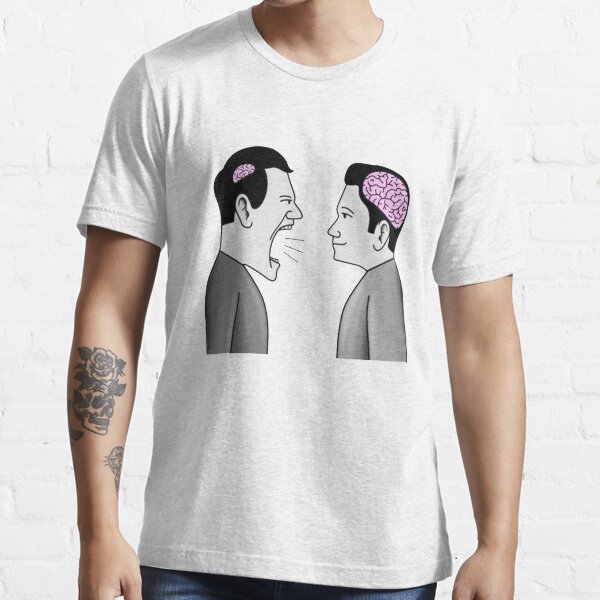 "Small Brain Shouting At Big Brain Meme *HIGH QUALITY*" T-shirt by ...