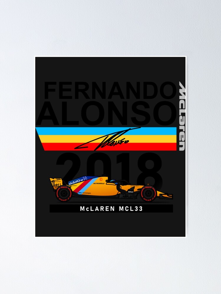 "Fernando Alonso Alonso #14 Final GP" Poster for Sale by TheUnique90 ...
