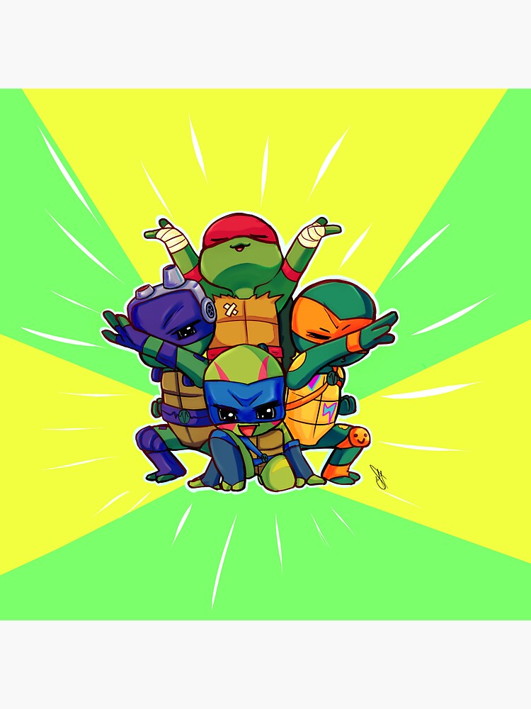 "chibi tmnt" Sticker for Sale by i3stars | Redbubble
