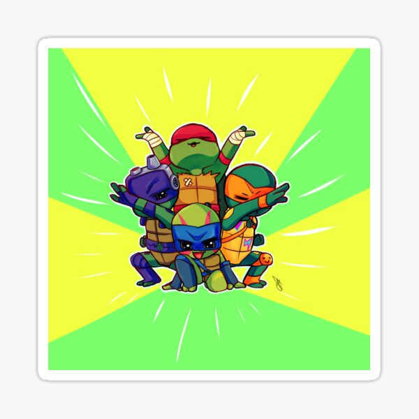"chibi tmnt" Sticker for Sale by i3stars | Redbubble