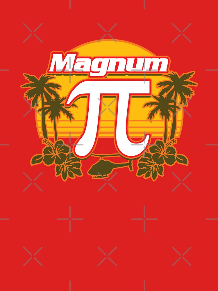"Magnum Pi Funny Vintage Sunset Hawaiian Island Design" T-shirt for ...