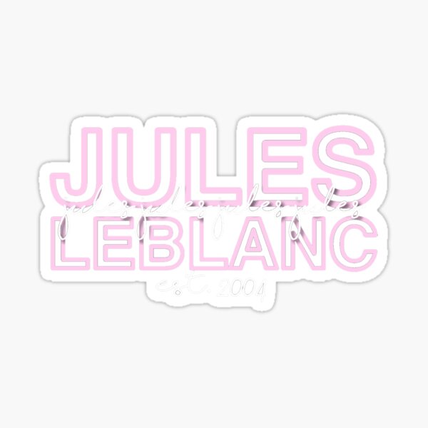 "Jules LeBlanc Name Outline" Sticker for Sale by PrintingByLiv ...