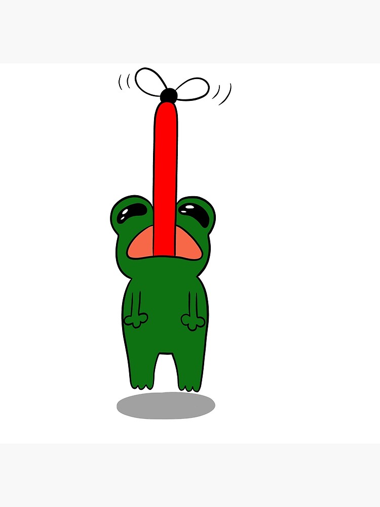 "Fly and frog" Poster by OddBubbleart | Redbubble