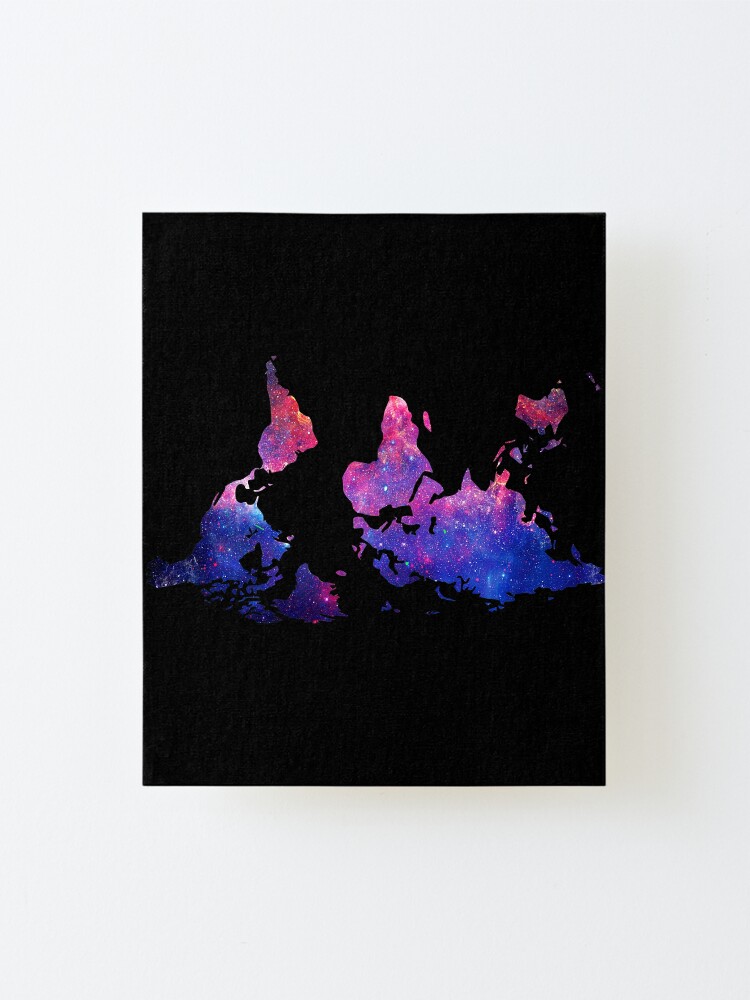 Lámina montada «mapa al revés, mapa del mundo al revés, geniales ideas ...