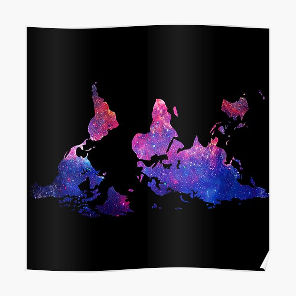 Póster «mapa al revés, mapa del mundo al revés, geniales ideas de ...