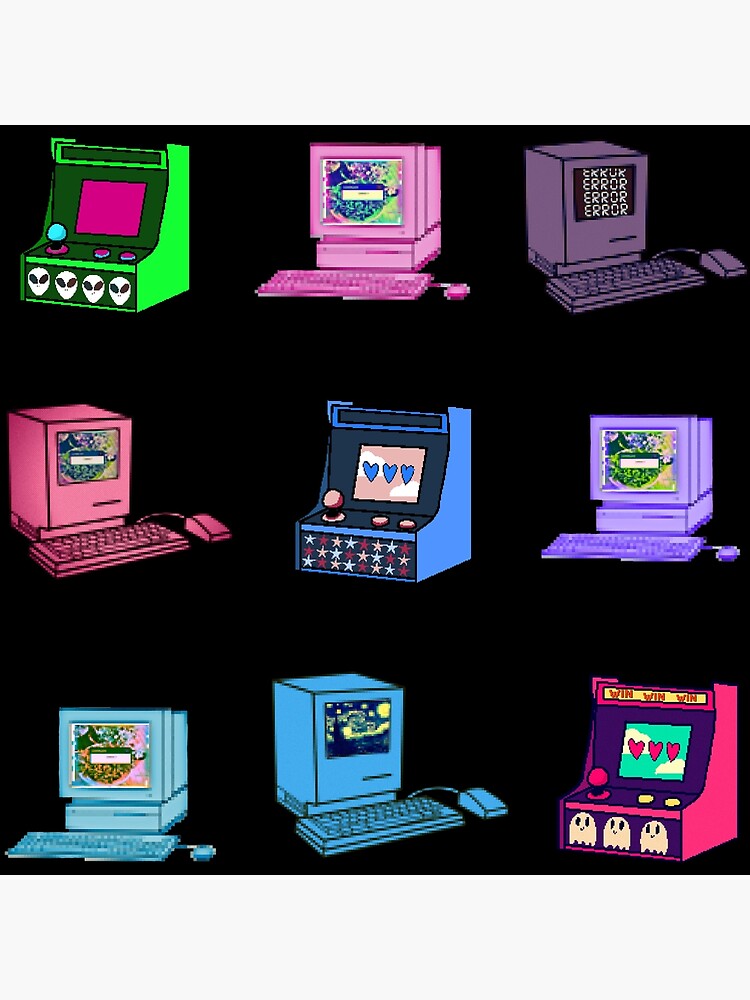 "Aesthetic retro electronics sticker pack" Art Print for Sale by ...