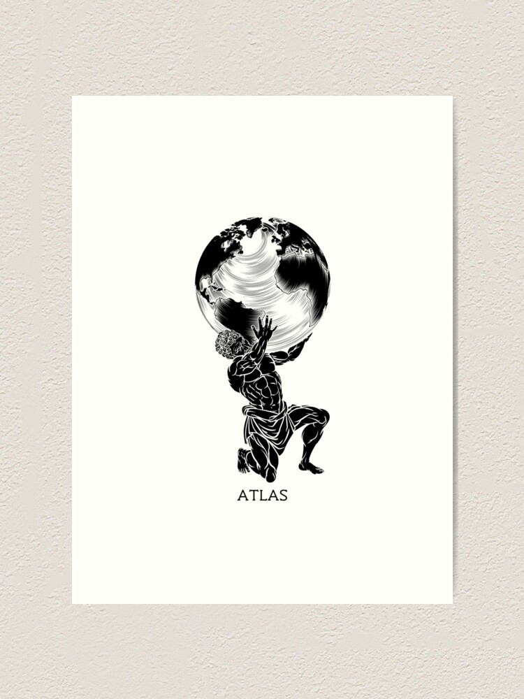 "Atlas print,Greek mythology,Greek art decor,ancient Greece,Greek ...