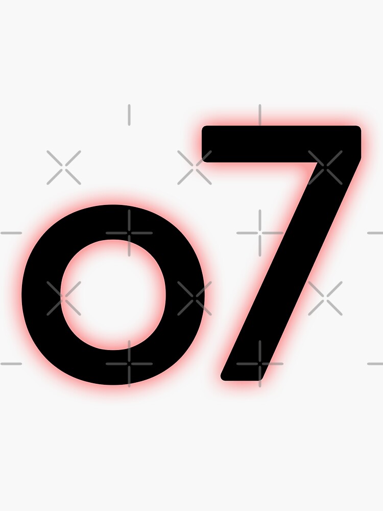 "o7" Sticker for Sale by averywagner | Redbubble