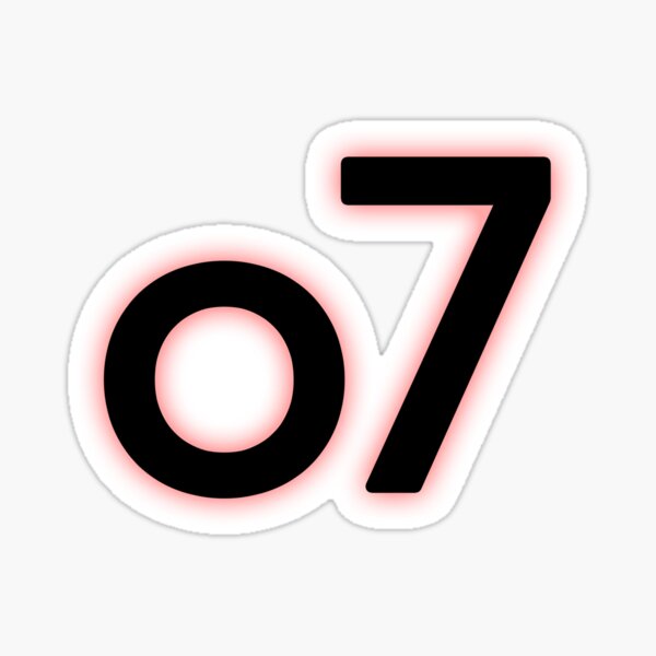 "o7" Sticker for Sale by averywagner | Redbubble