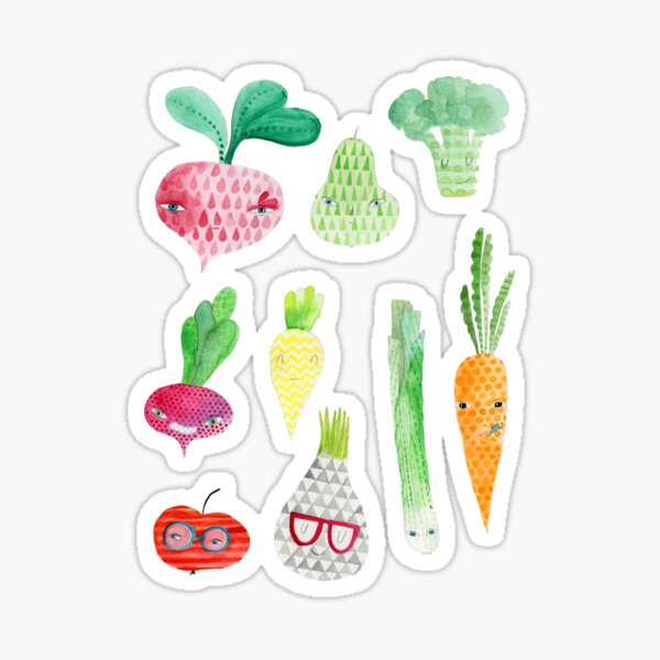 Vegetarian Stickers | Redbubble