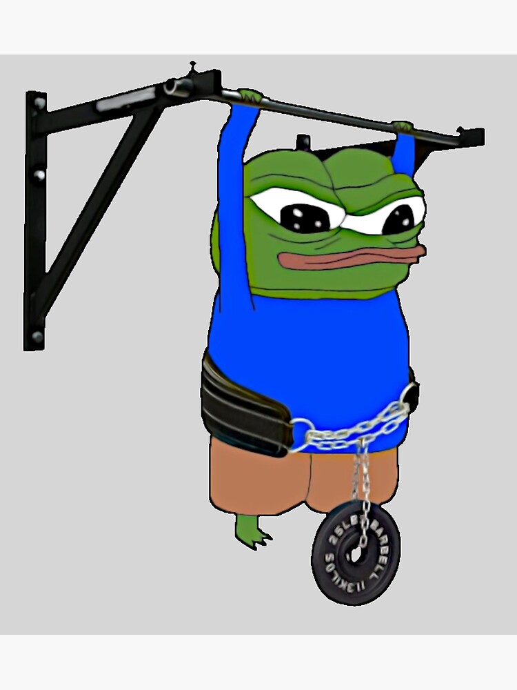 "Apu Apustaja Weighted Pull Up Meme" Poster by Slav-Art | Redbubble