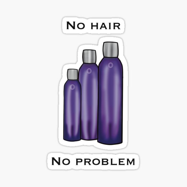 "Anti-mlm no hair no problem meme" Sticker for Sale by irchiliart ...