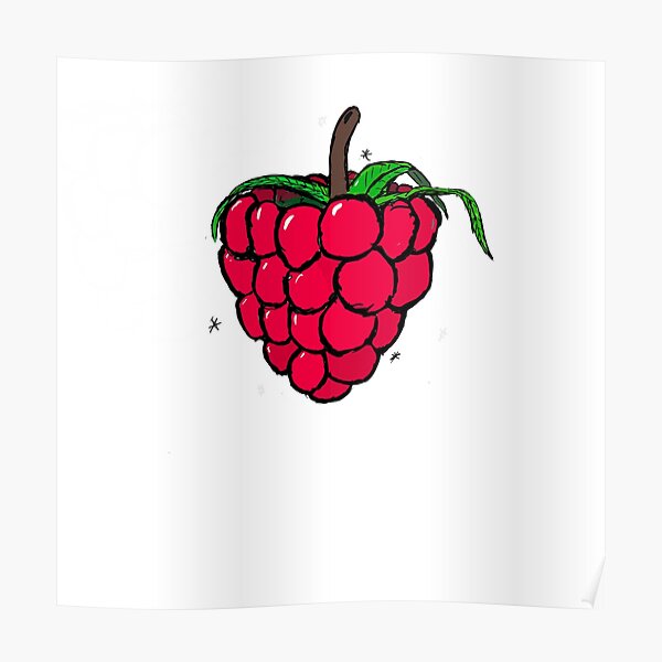 "RASPBERRY" Poster for Sale by Retrobox1 | Redbubble