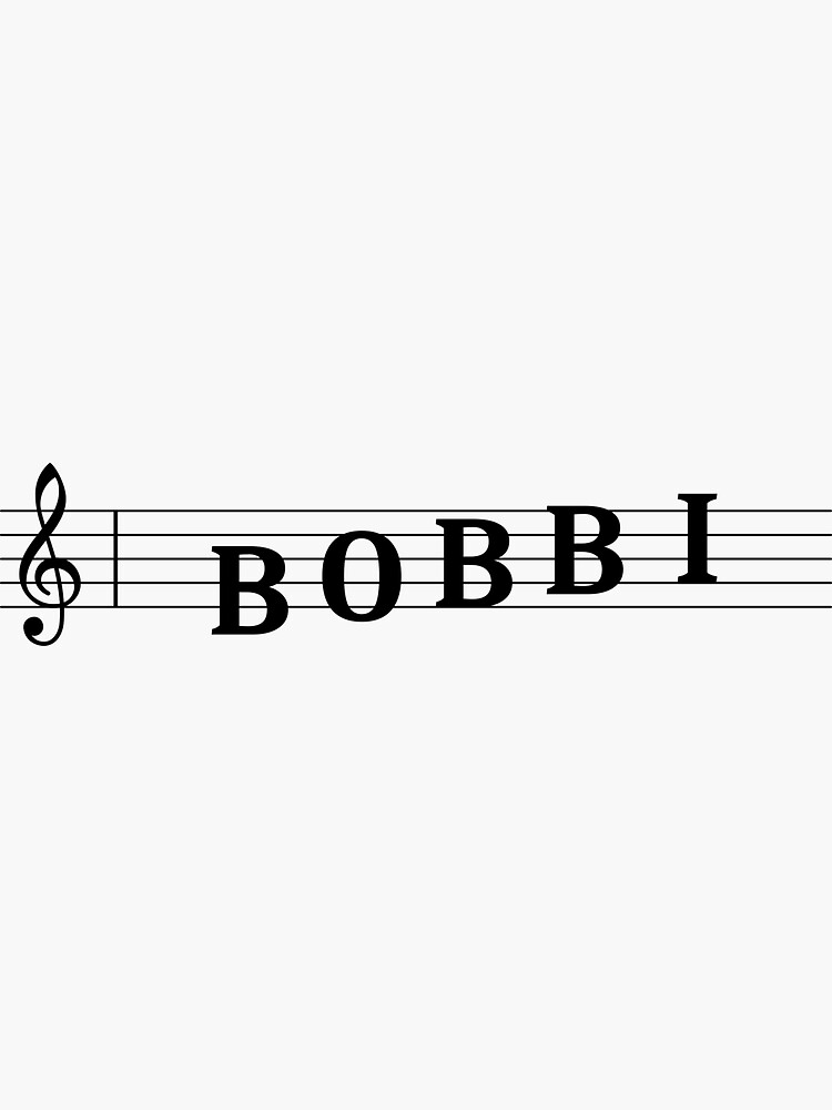 "Name Bobbi" Sticker by gulden | Redbubble