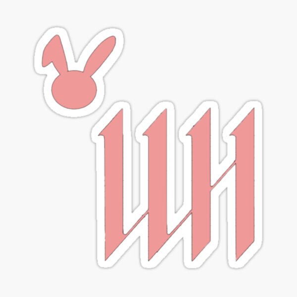 "Bunny Wonho logo" Sticker for Sale by ethnic-chimera | Redbubble