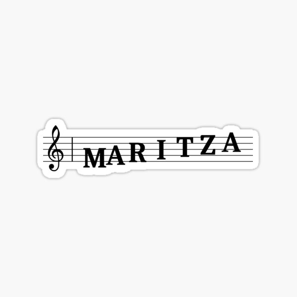 "Name Maritza" Sticker for Sale by gulden | Redbubble