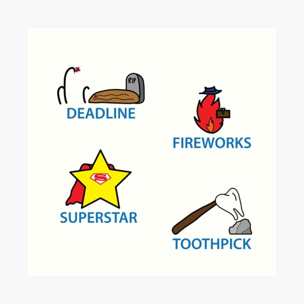 "Compound words Sticker pack - Word puns - lexeme - Linguistics" Art ...