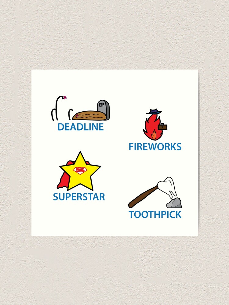"Compound words Sticker pack - Word puns - lexeme - Linguistics" Art ...
