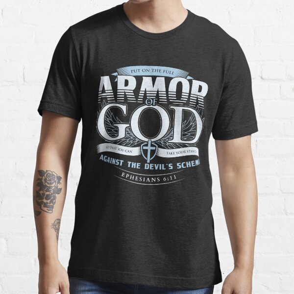 "Bible Verse Armor of God Religious Christian" T-shirt for Sale by Teeshirtrepub | Redbubble ...