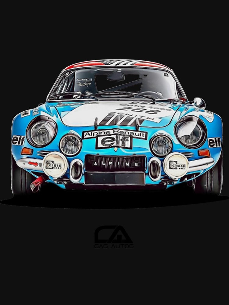 "Rally Car Alpine" T-shirt for Sale by SmarteesGifts | Redbubble ...