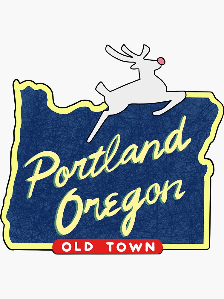 "Portland Oregon Sign" Sticker for Sale by aliciaramones | Redbubble