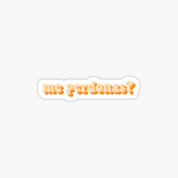 "me personas?" Sticker for Sale by designsbyamelie | Redbubble