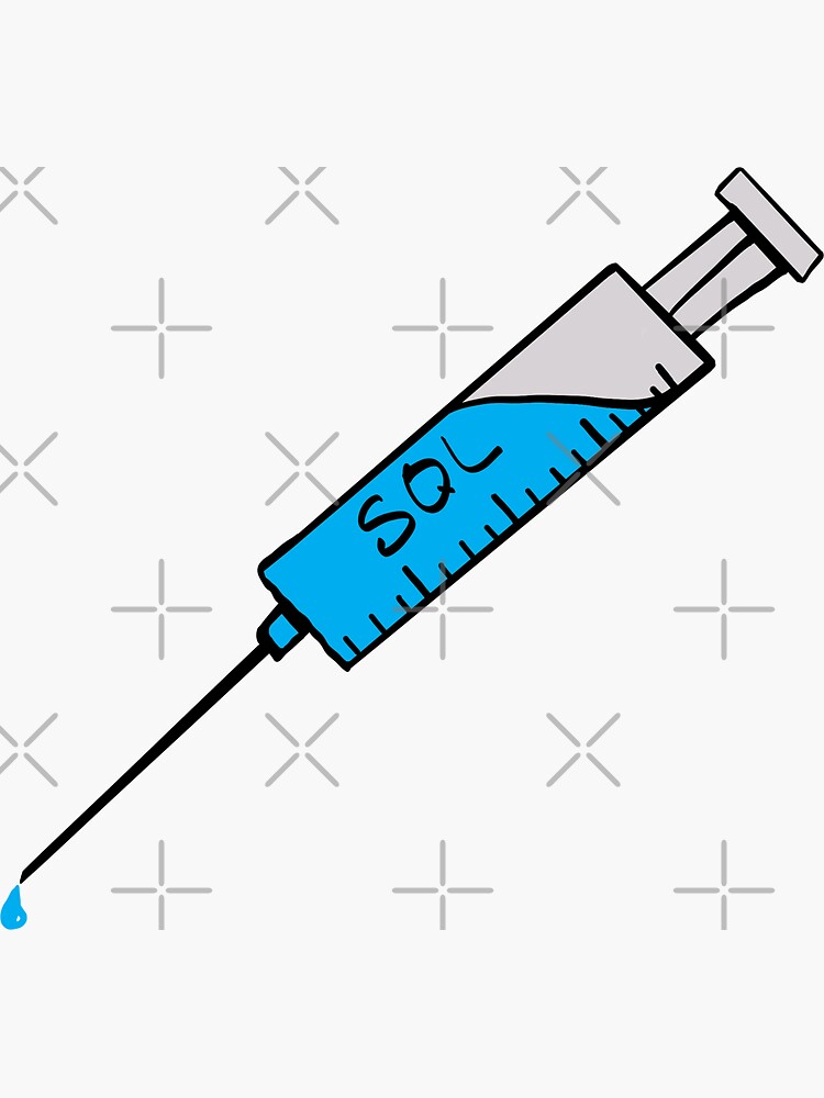 "SQL injection Sticker" Sticker for Sale by KaiserFrei | Redbubble