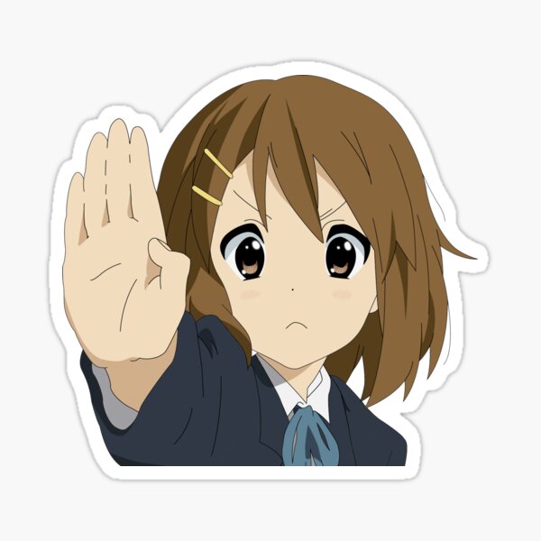 "Cute Yui Hirasawa " Sticker for Sale by LesVoyagesLame | Redbubble