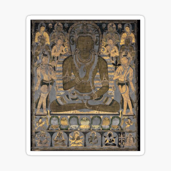 "Psychedelic DMT Buddha Meditation Gold" Sticker for Sale by GuyBlank ...