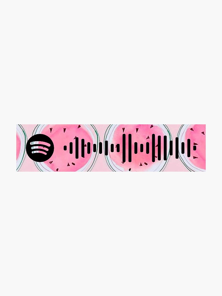 "Watermelon Sugar Harry Styles Spotify code" Sticker by clerrrrrrr ...