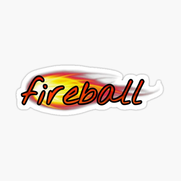 "fireball" Sticker by TARIKUSIK | Redbubble