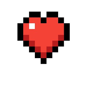 "Minecraft Heart" Pin for Sale by DrMemes | Redbubble