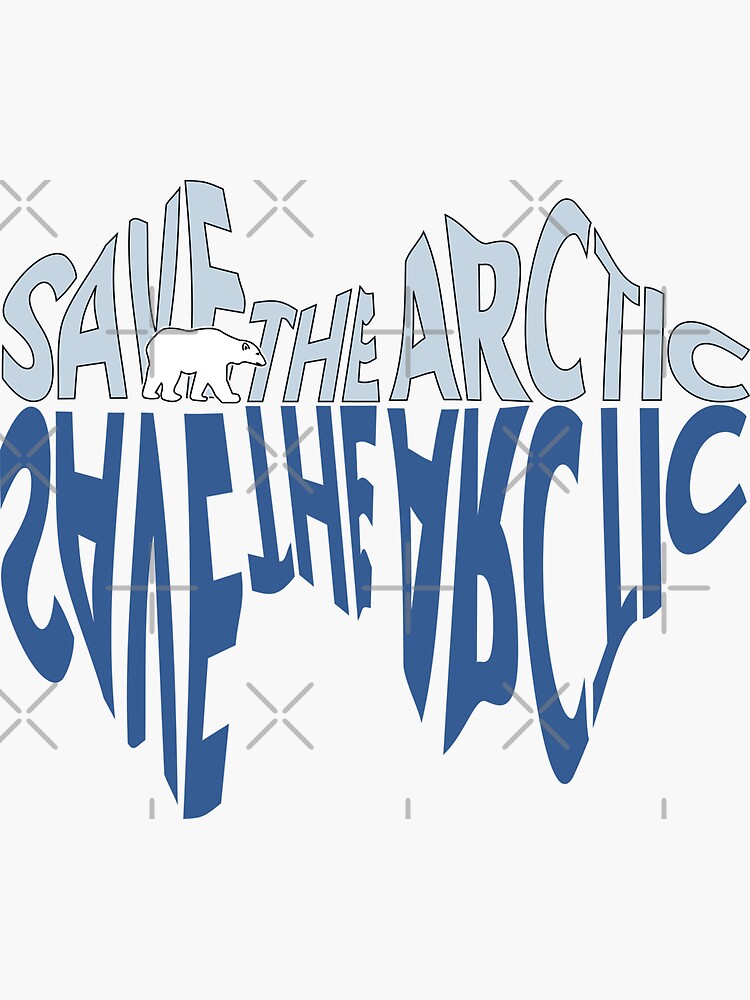 "Save the Arctic" Sticker for Sale by designandclouds | Redbubble