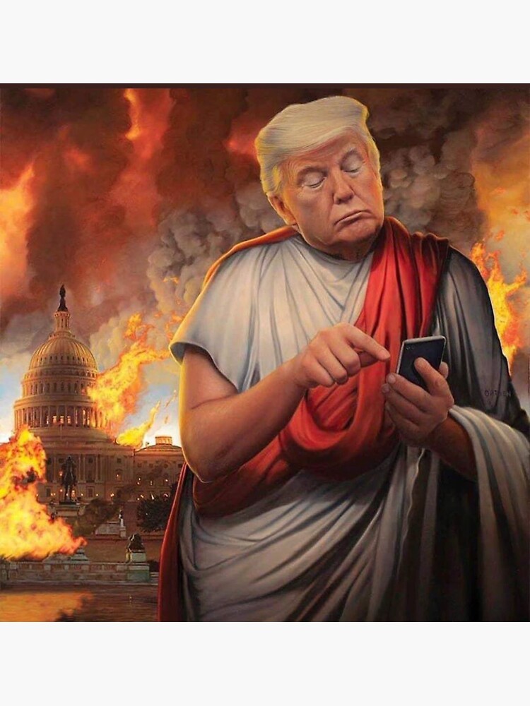 "President Nero - Trump" Sticker for Sale by Cepiks | Redbubble