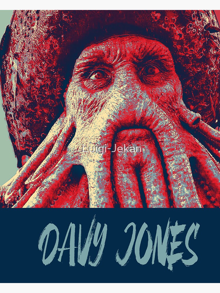 "Davy Jones" Sticker by Luigi-Jekan | Redbubble