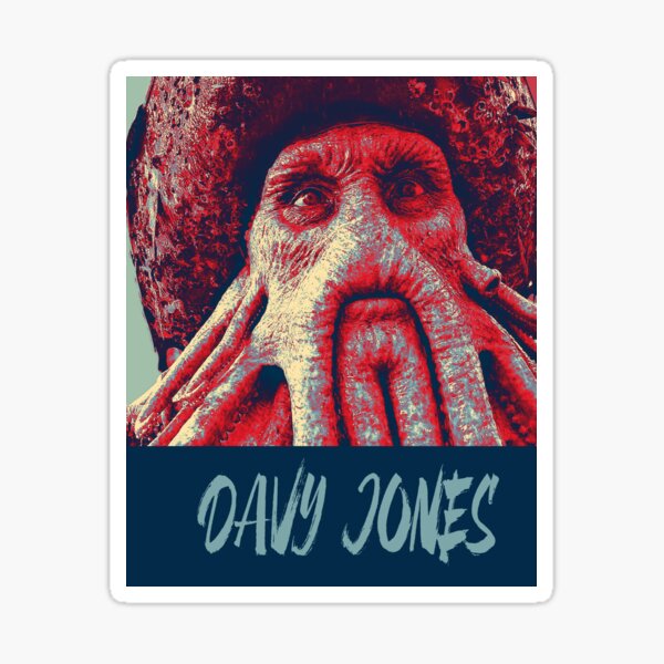 "Davy Jones" Sticker by Luigi-Jekan | Redbubble