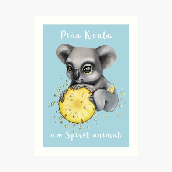 "Pina Koala" Art Print by AV-art | Redbubble