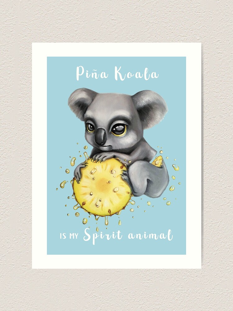 "Pina Koala" Art Print by AV-art | Redbubble