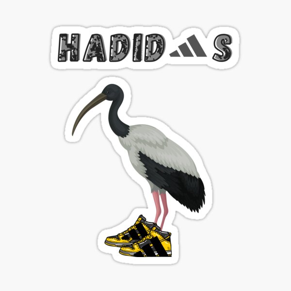 "Hadidas" Sticker for Sale by TigerbombT | Redbubble