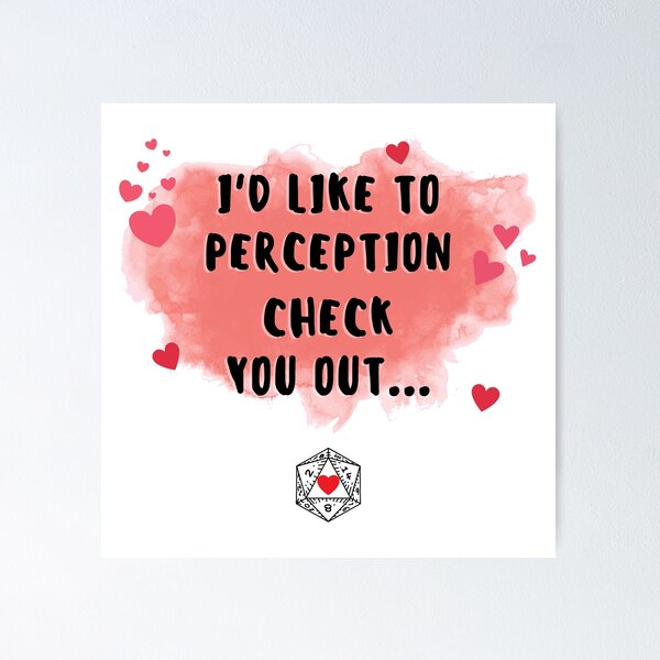 ""I'd Like To Perception Check You Out"- DnD Valentines Day Card ...