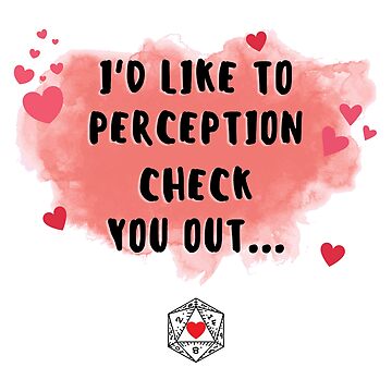 ""I'd Like To Perception Check You Out"- DnD Valentines Day Card ...